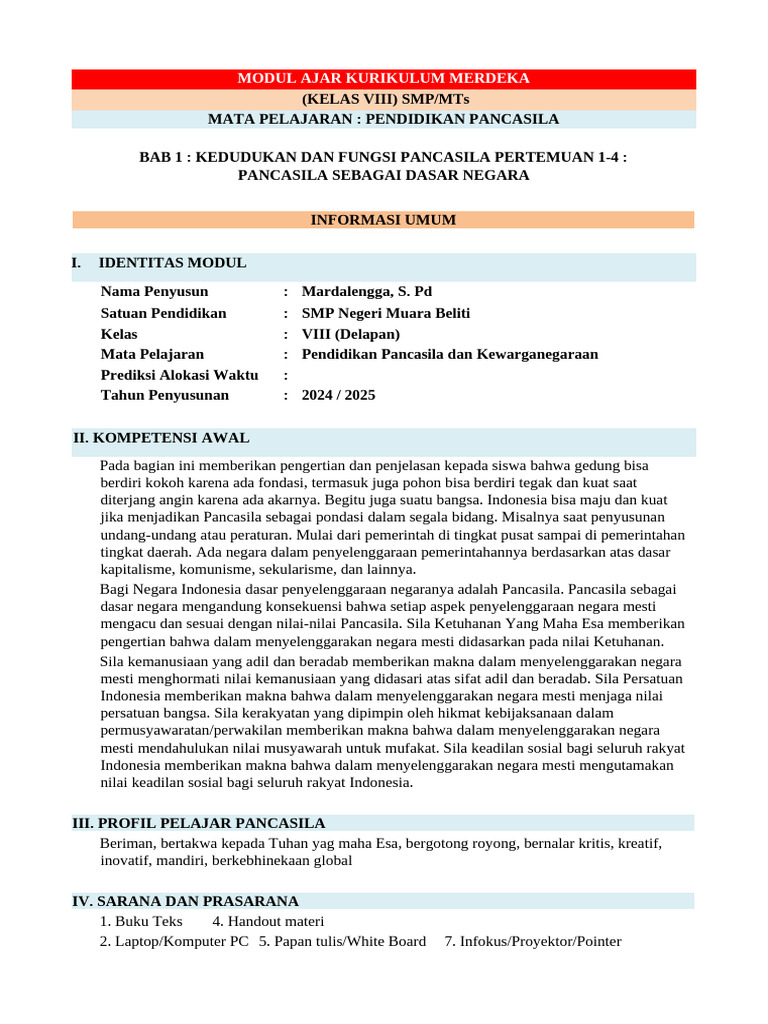 Modul Bu Lengga | PDF