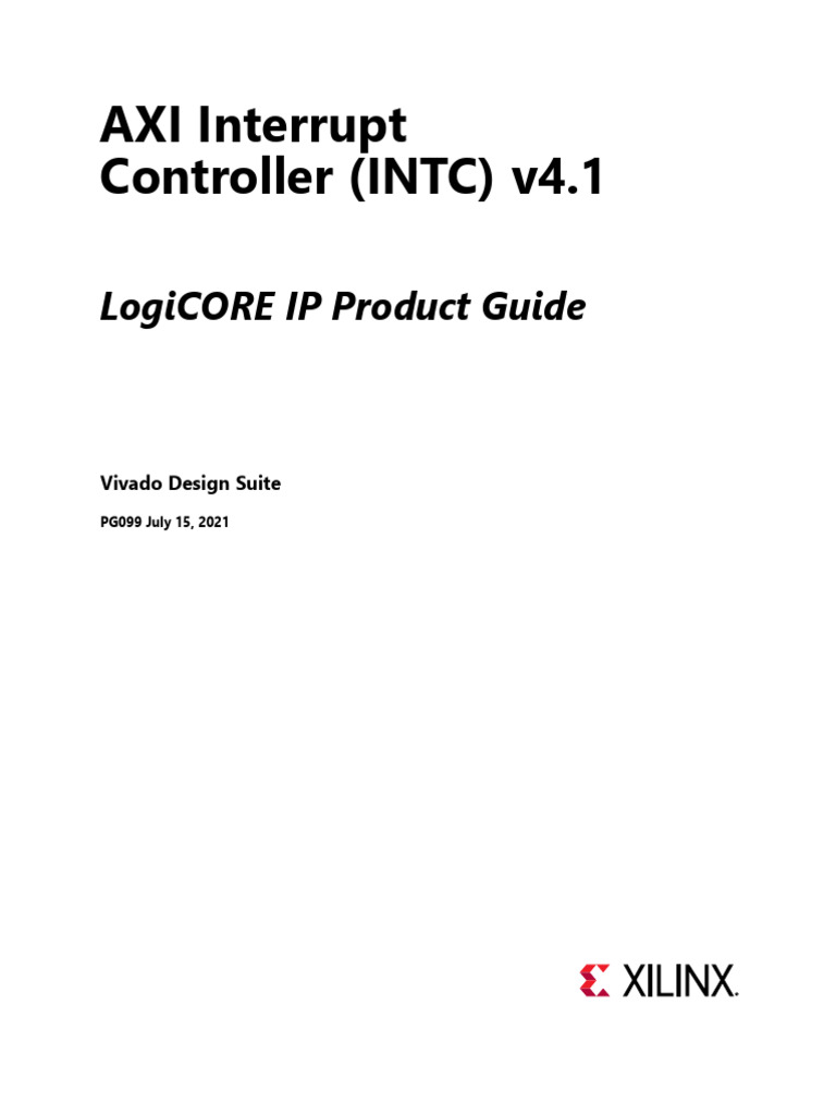 pg099 Axi Intc | PDF | Computer Engineering | Computing