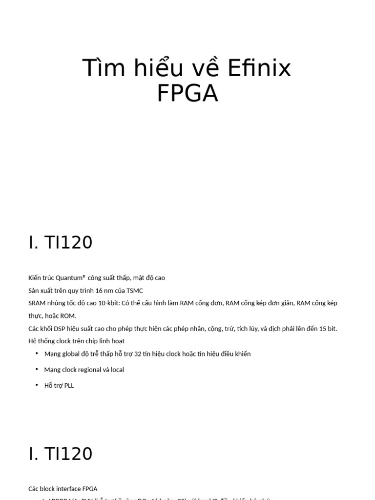 Report Efinix | PDF