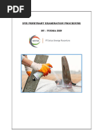 Liquid Penetrant Testing Procedure | PDF