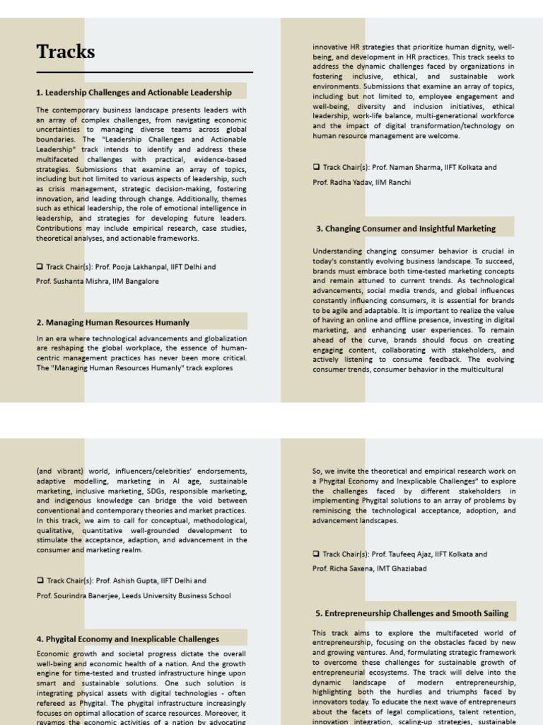 Tracks | PDF | Entrepreneurship | Leadership