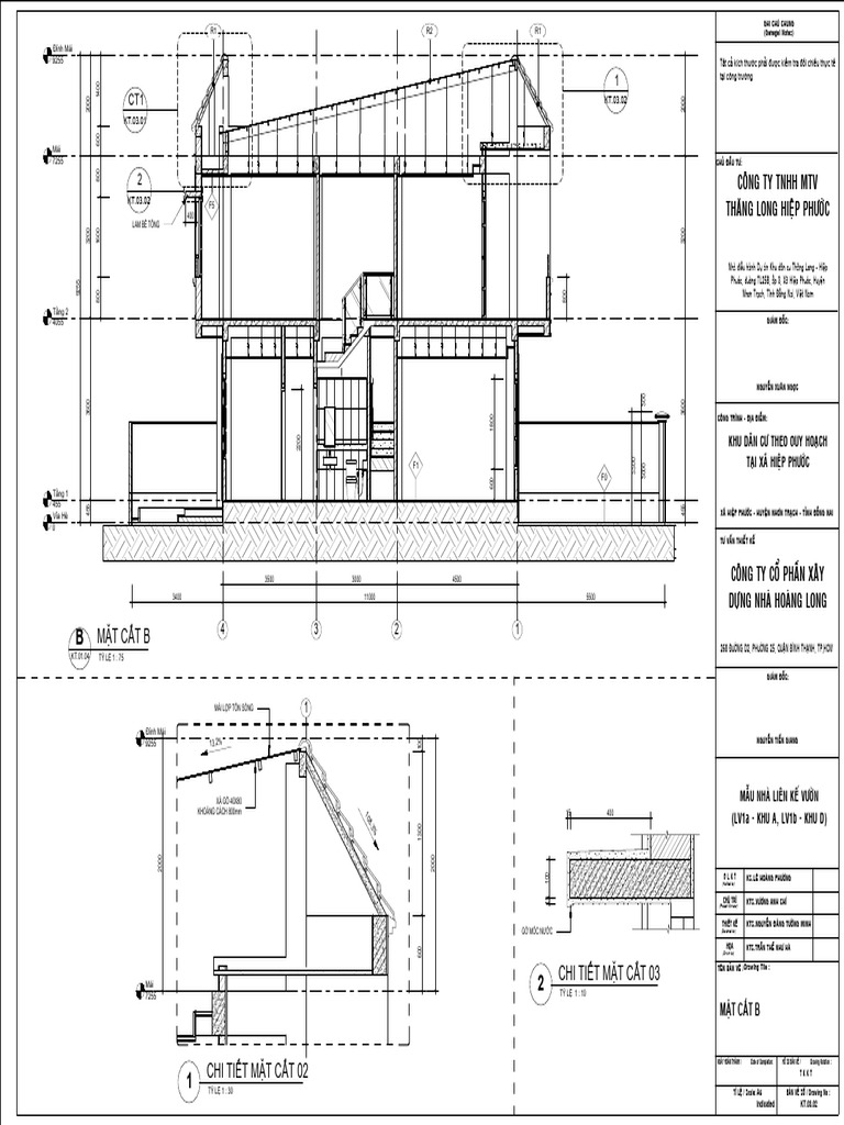 LV1-KhuD-Sheet - KT-03-02 - MẶT CẮT B-Layout1 | PDF