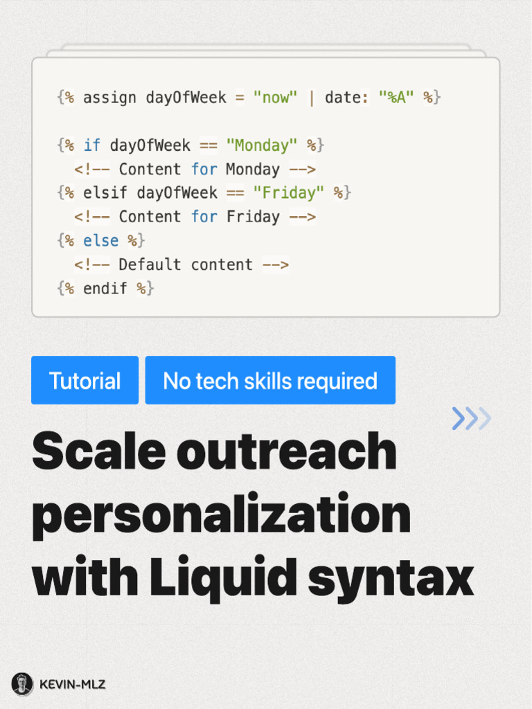 Email Personalization with Liquid Syntax | PDF