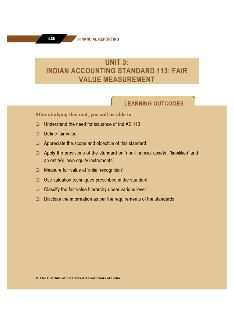IND AS 113 | PDF | Fair Value | Valuation (Finance)