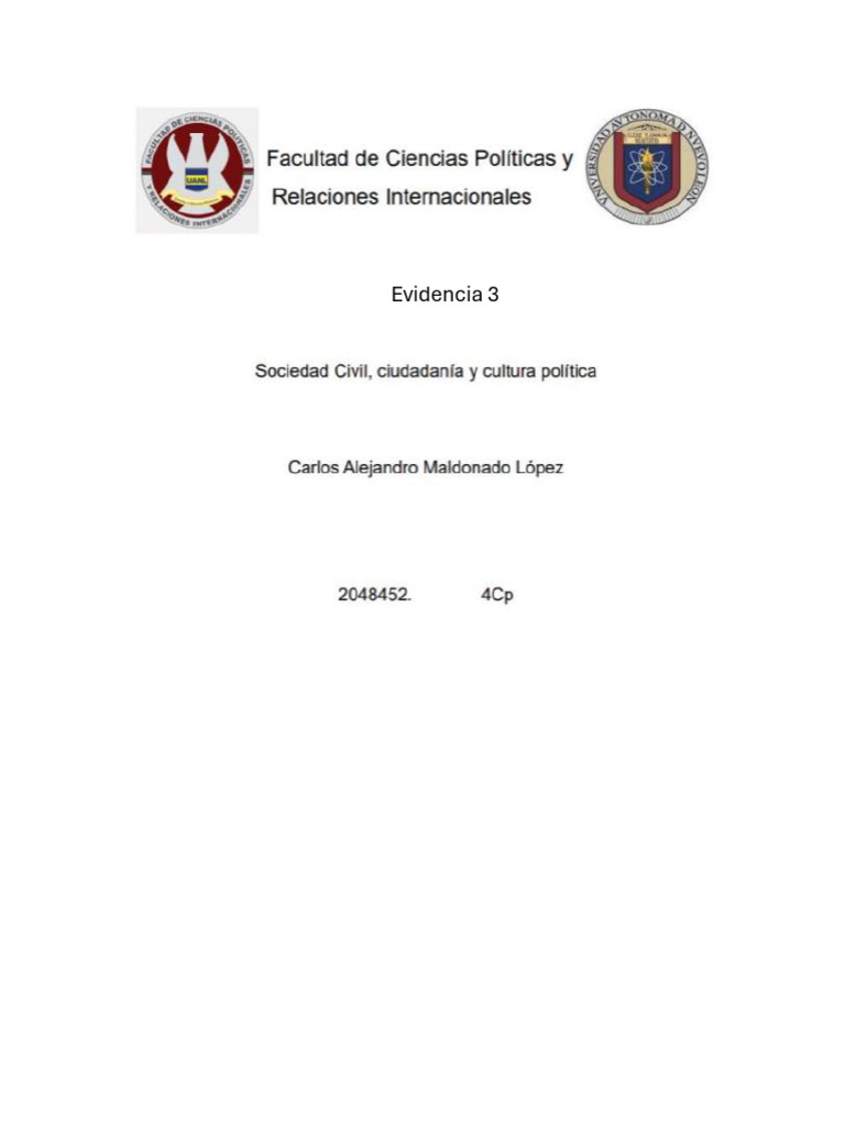 Evidencia 3 Sociedad | PDF | Sistemas politicos | Toma de decisiones