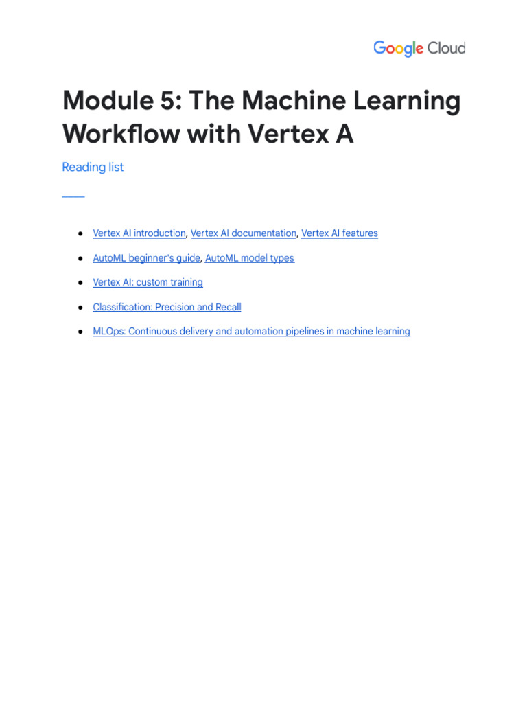 Vertex AI & MLOps Essentials | PDF