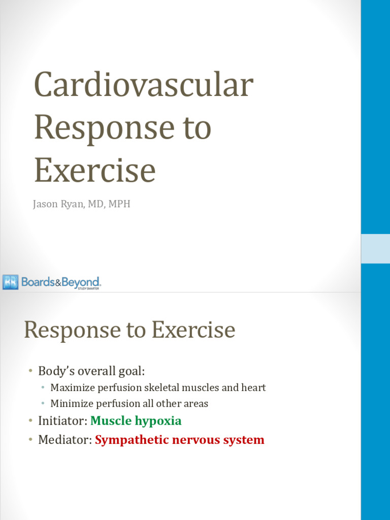 CV Response To Exercise Atf | PDF | Blood Pressure | Vasodilation