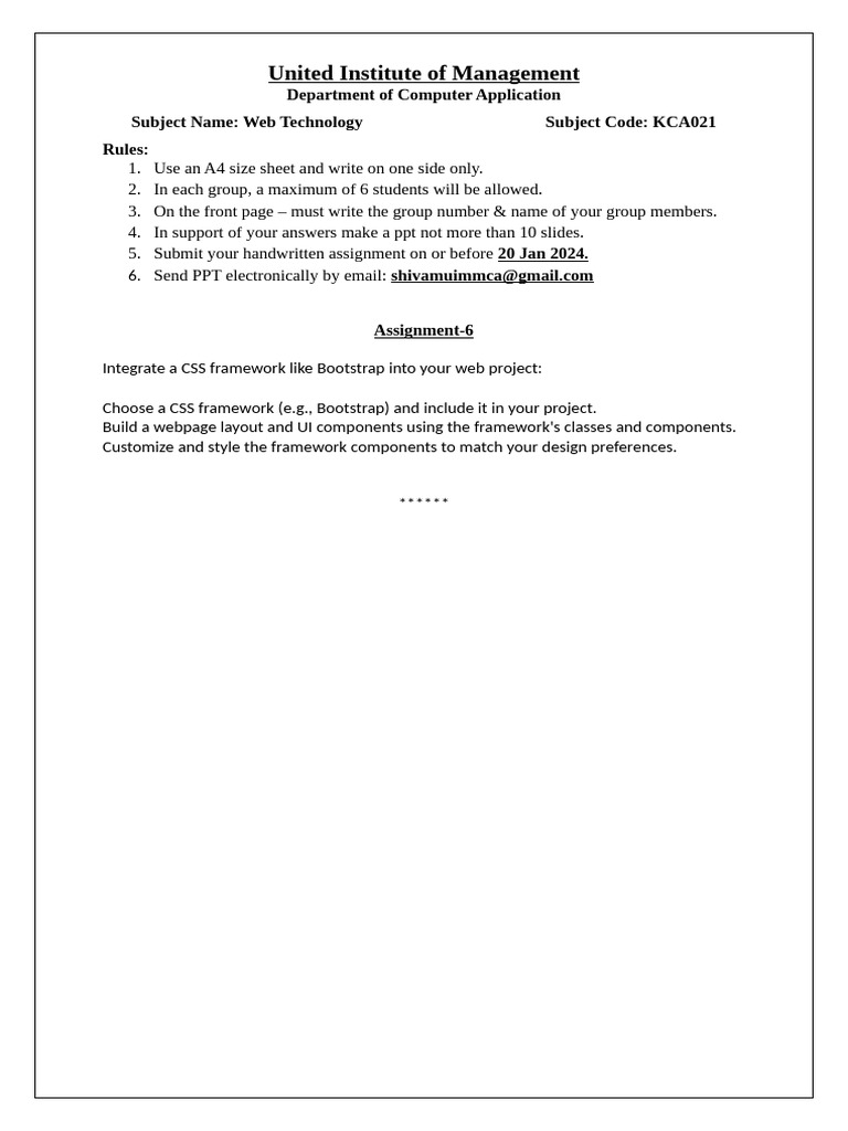 Bootstrap Integration Assignment | PDF