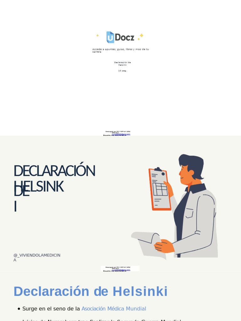 Declaracion de Helsi 721730 Downloadable 4444712 | PDF