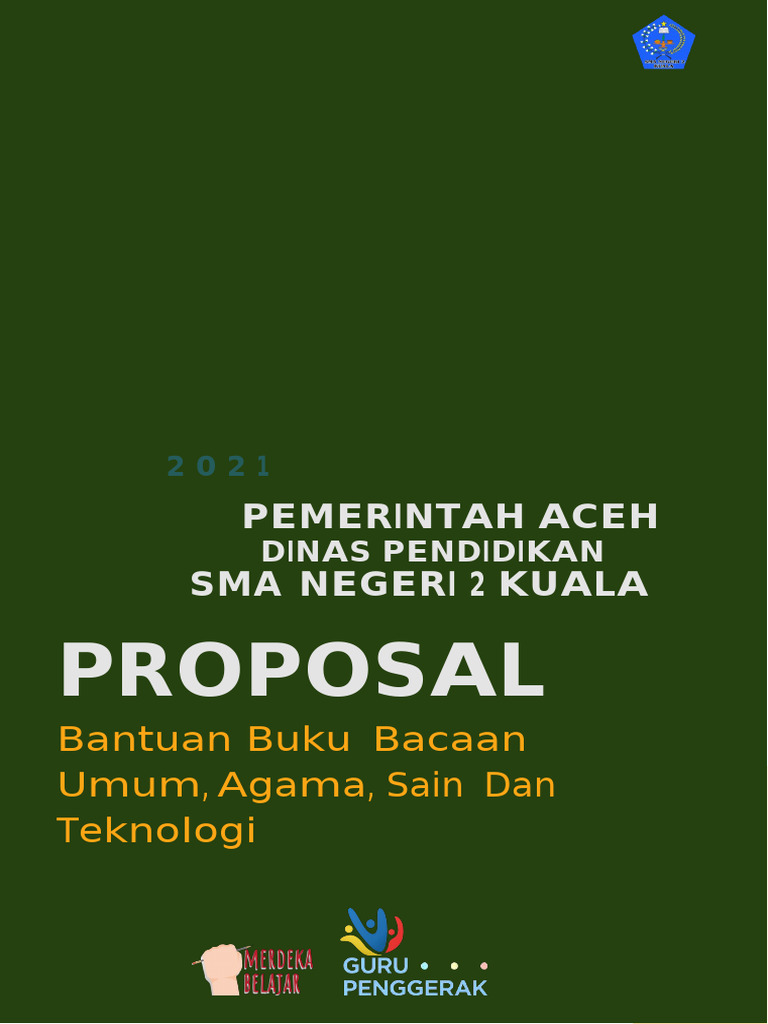 Proposal Permohonan Bantuan Buku Perpustakaan 2022 | PDF