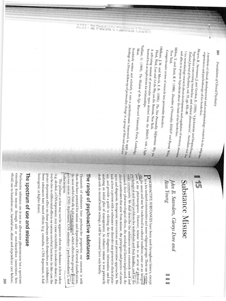 Chapter 15 Substance Misuse Text | PDF