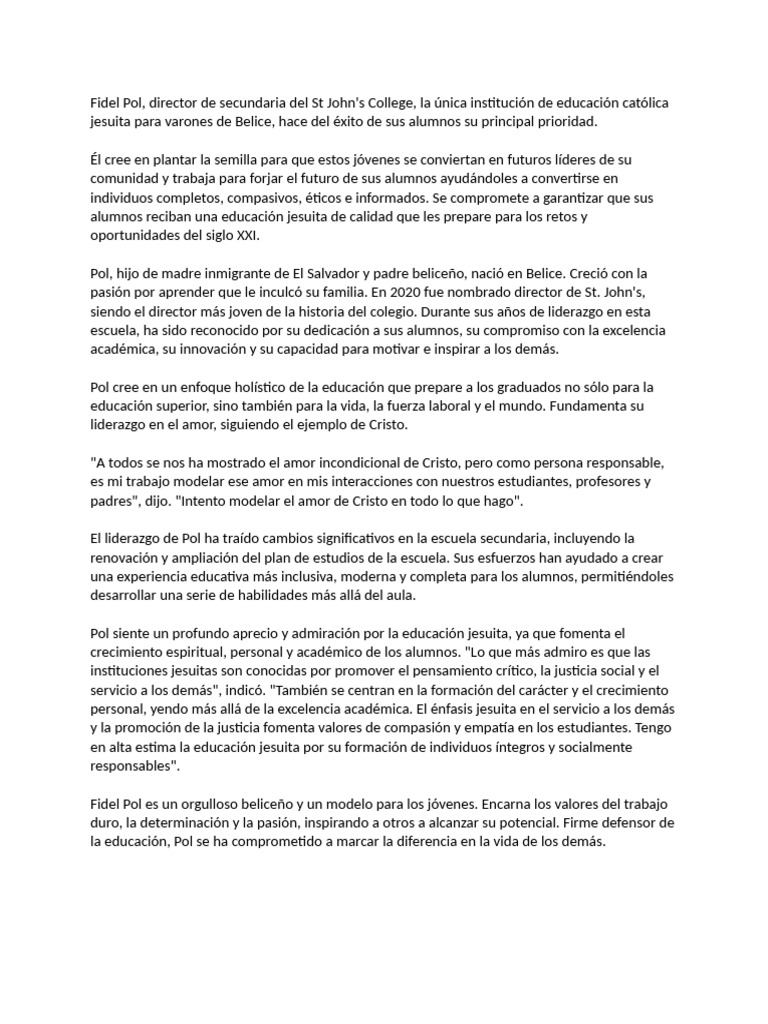 Liderazgo Transformador de Fidel Pol | PDF | Amor | Liderazgo