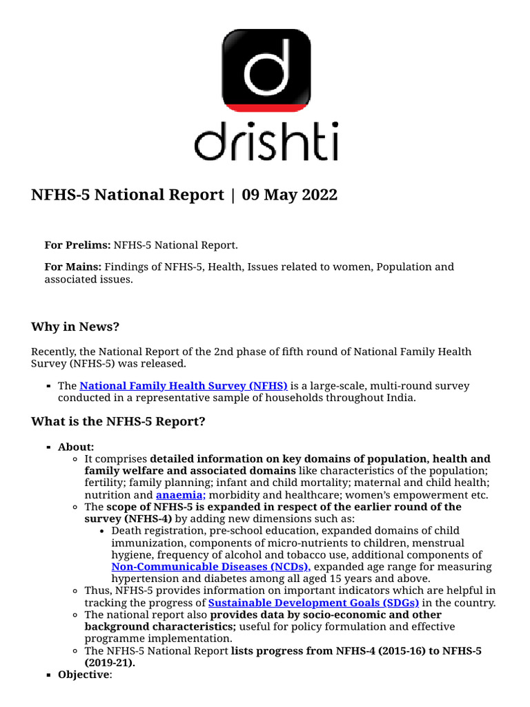 nfhs-5-national-report_print_manually | PDF | Total Fertility Rate ...