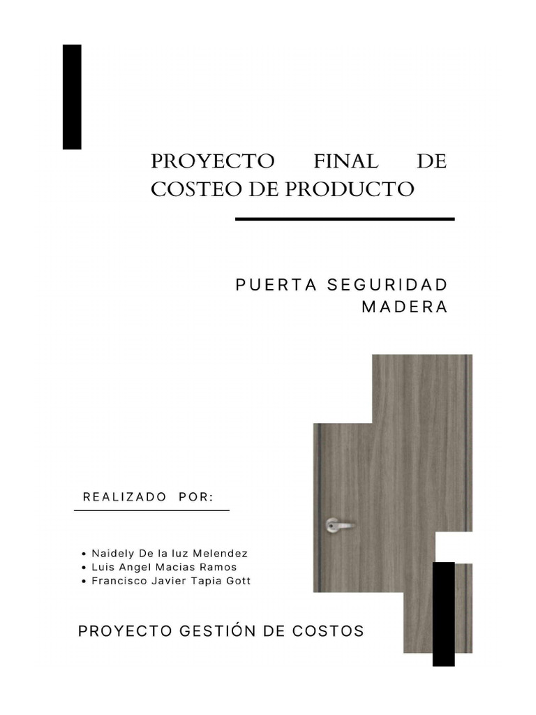 Proyecto Terminado | PDF | Presupuesto | Business