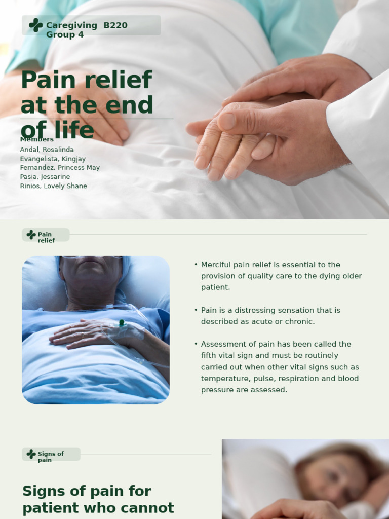 Pain Relief at The End of Life | PDF | Pain | Breathing