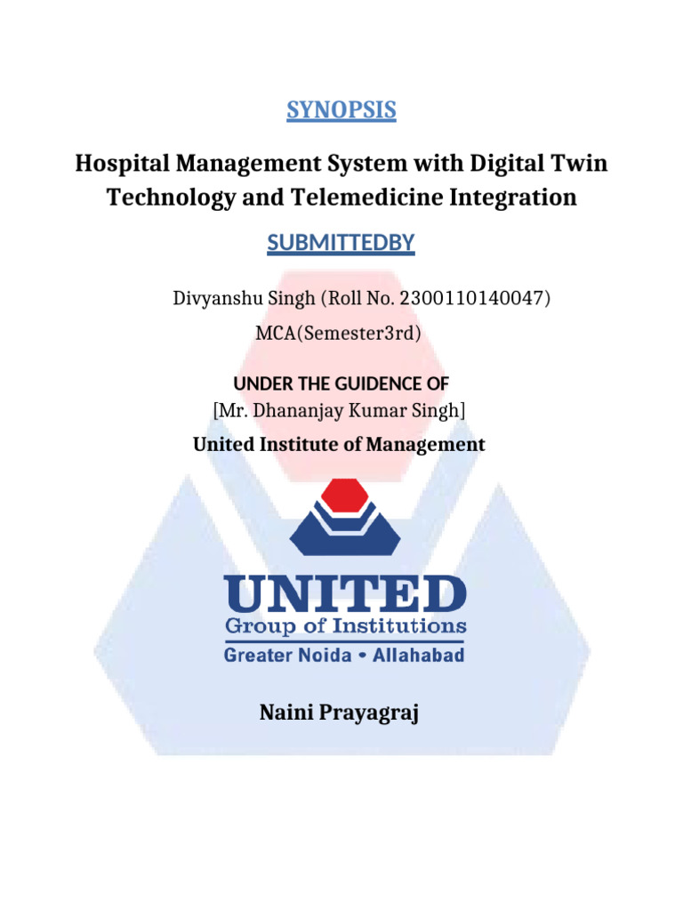 Hospital Management System Synopsis | PDF | Electronic Health Record ...