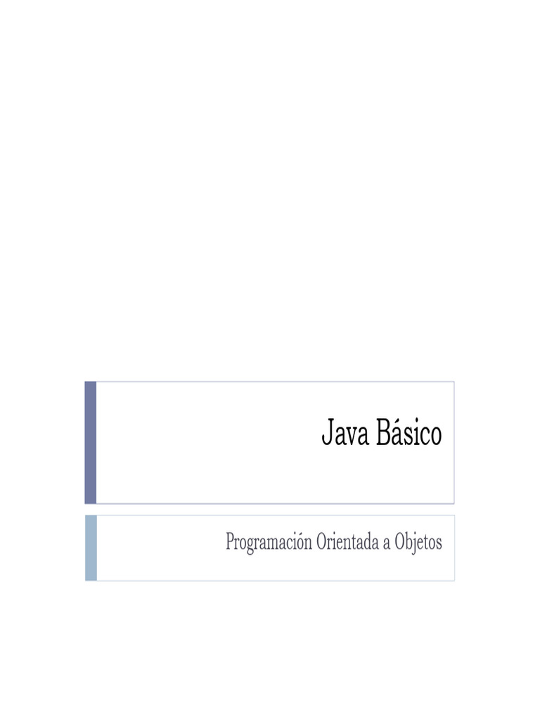 Java Basico - Clase 5 POO | PDF | Objeto (informática) | Programación orientada a objetos