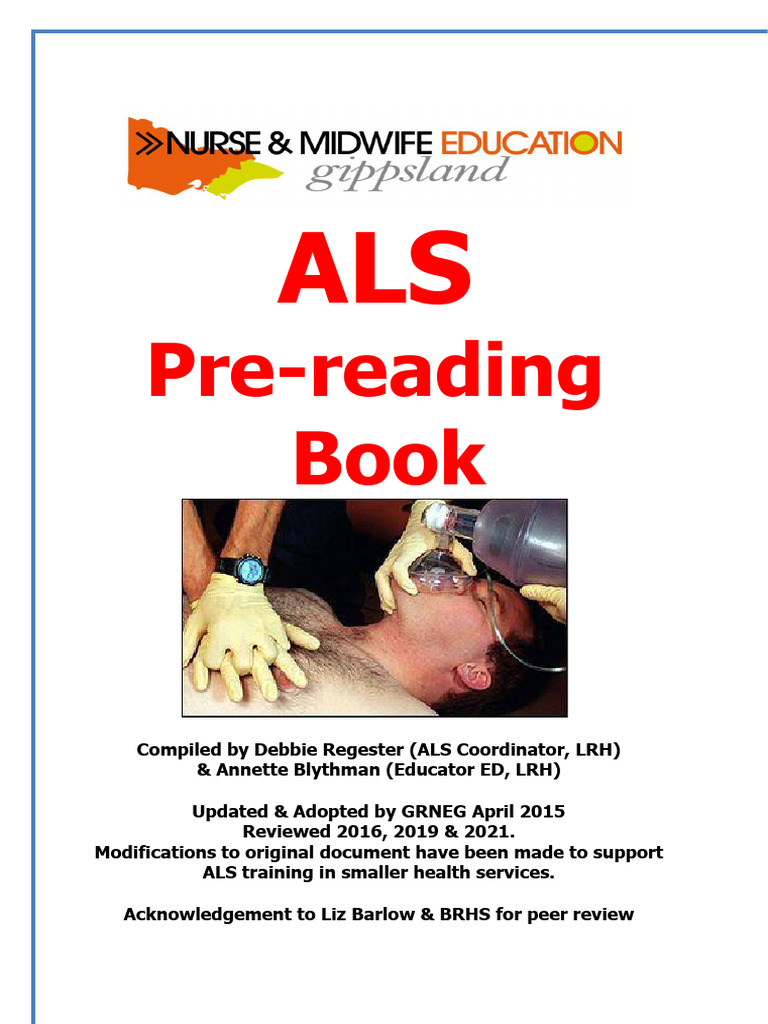 ALS pre reading regional 2021 | PDF | Cardiopulmonary Resuscitation | Cardiac Arrest