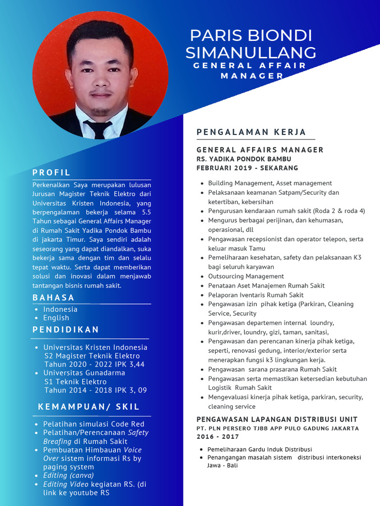 CV - Paris Biondi Simanullang | PDF