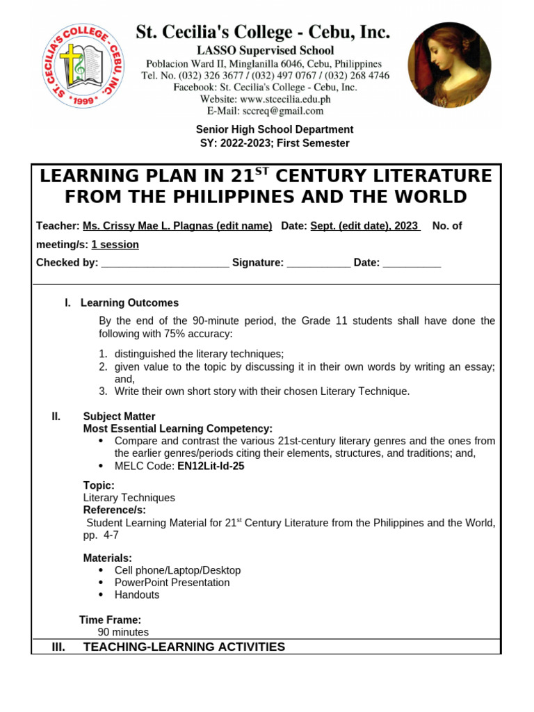 Literary-Techniques | PDF | Human Communication | Cognition