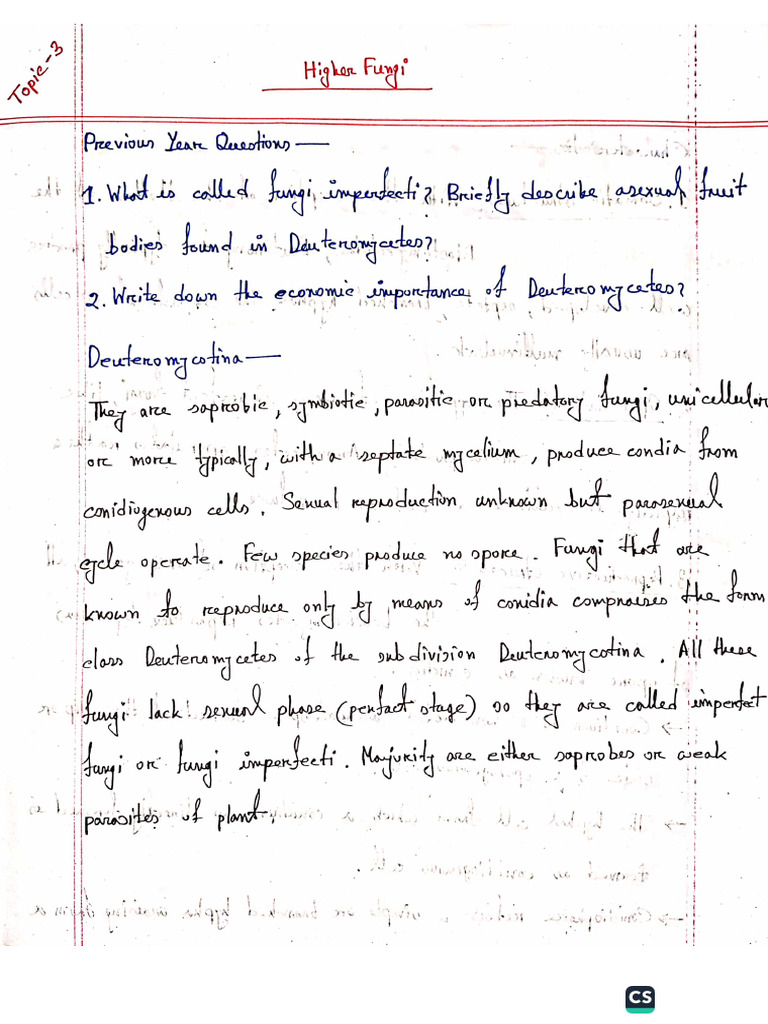 Higher Fungi Topic 3 by Kazi Nafiz | PDF