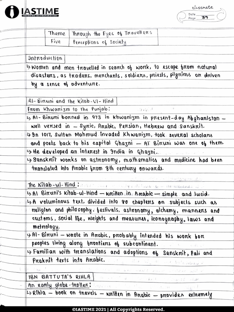 NCERT History Class 12 (Part - 2) Summary Notes by ©IASTIME | PDF