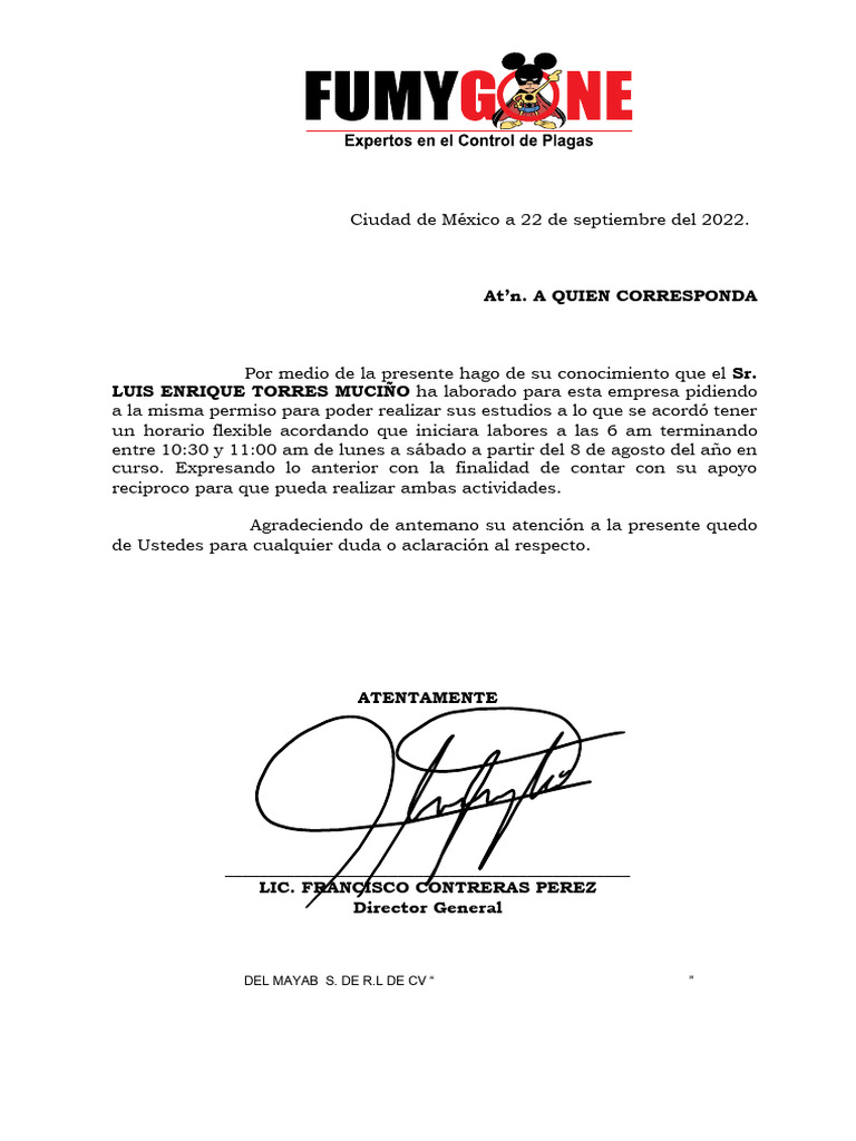 Carta Luis Escuela-1 | PDF