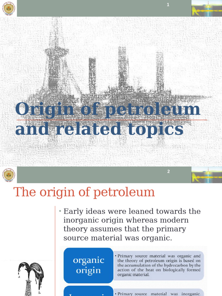 4) Origin of Petroleum and Geochemical Analysis... Lecture 7 and 8 | PDF | Petroleum | Pyrolysis