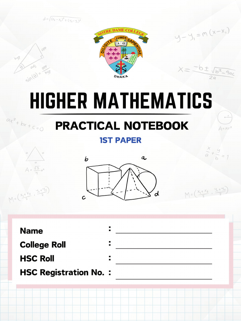Higher Mathematics - 20241123 - 153227 - 0000 | PDF