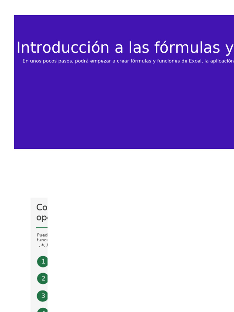Fórmulas y Funciones COMPLETO Info Basica | PDF | Microsoft Excel ...