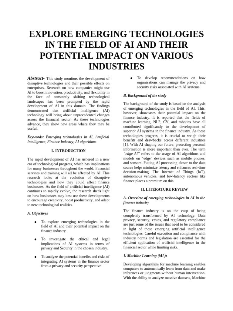 ICT500 - Emerging Technologies | PDF | Artificial Intelligence | Intelligence (AI) & Semantics