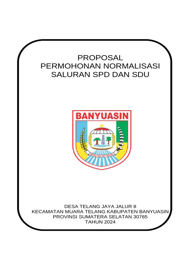 Proposal Permohonan Normalisai SDU | PDF