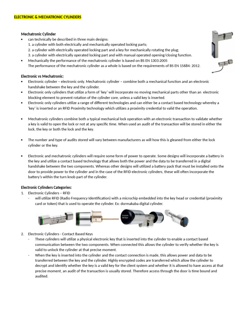 My Note - Electronic & Mechatronic Cylinder | PDF | Radio Frequency ...