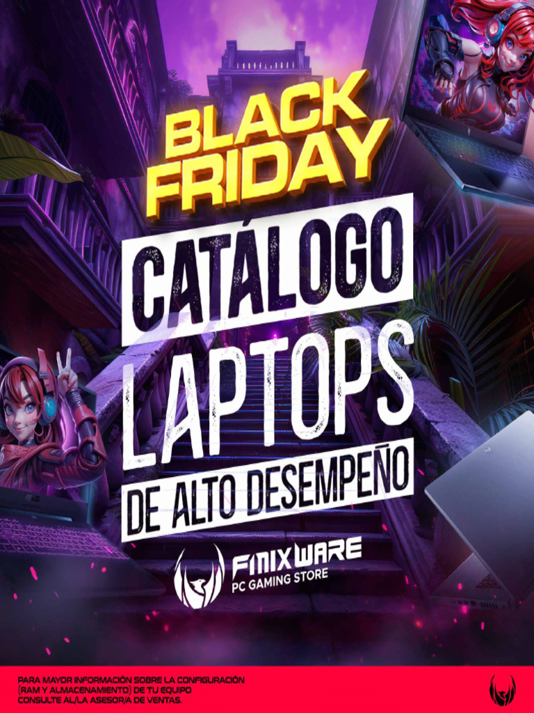 Catalogo Black Friday Laptops Alto Desempeño 2024 | PDF