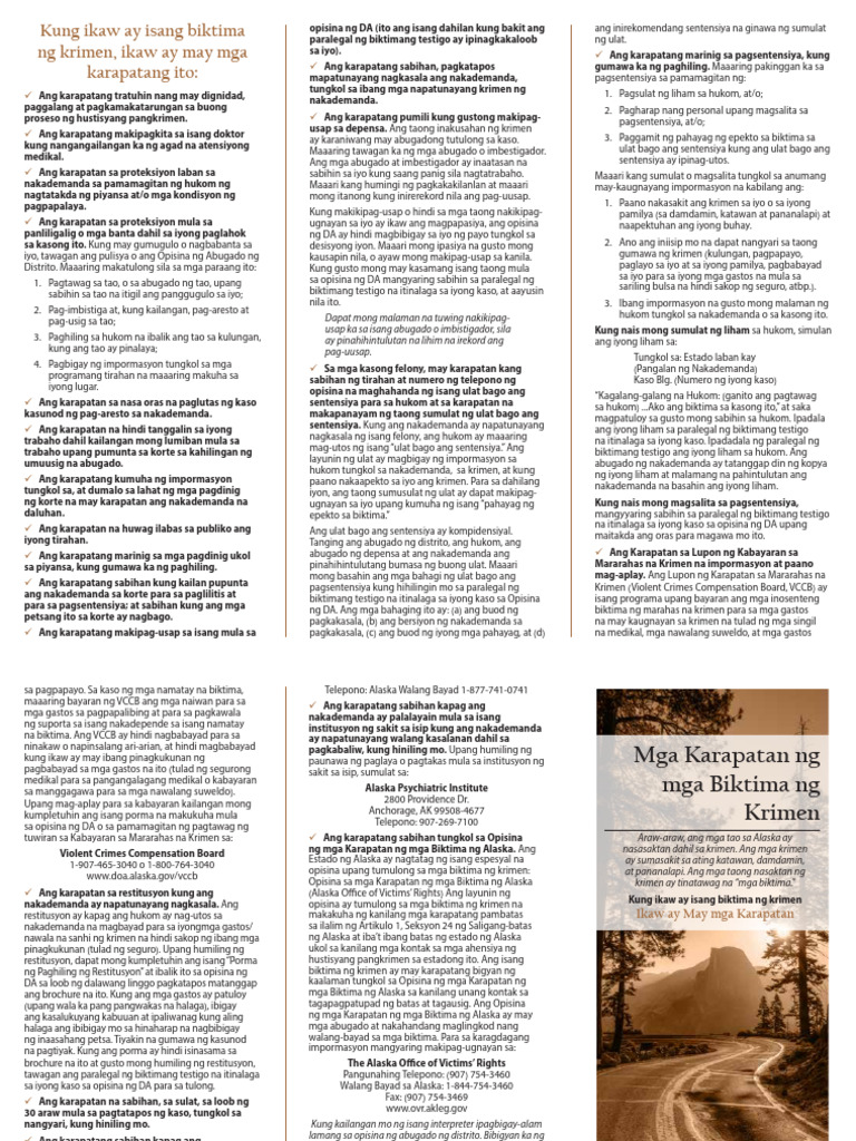 Victims Rights brochure-TAG | PDF