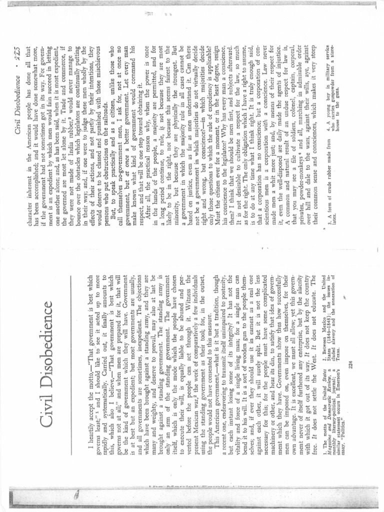 Civil Disobedience | PDF