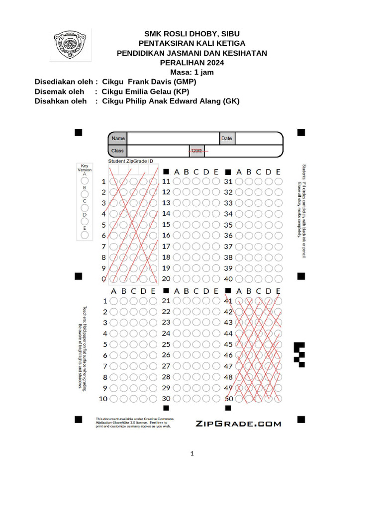 Soalan PJK Uasa | PDF
