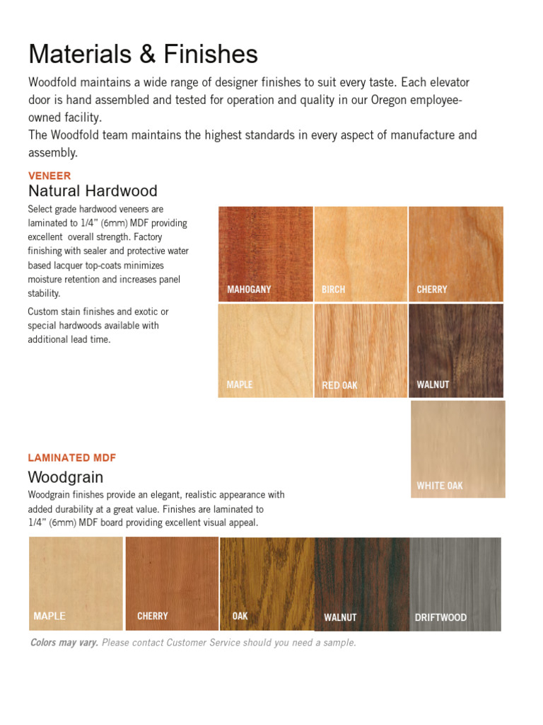 Elevator Colors | PDF