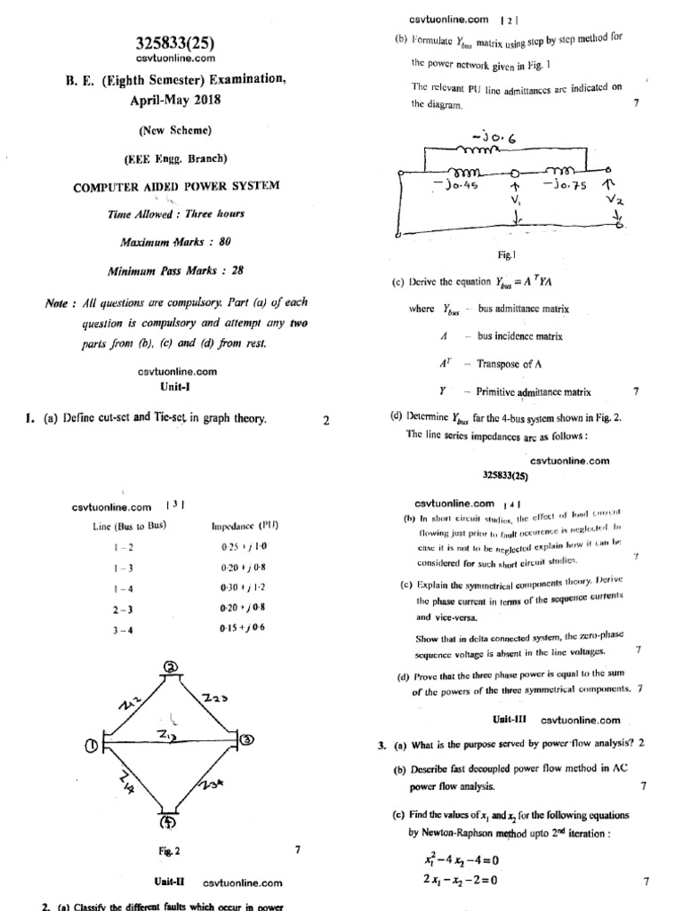 Computer Aided Power System May 2018 | PDF