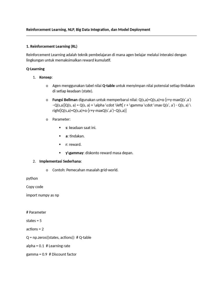Reinforcement Learning | PDF