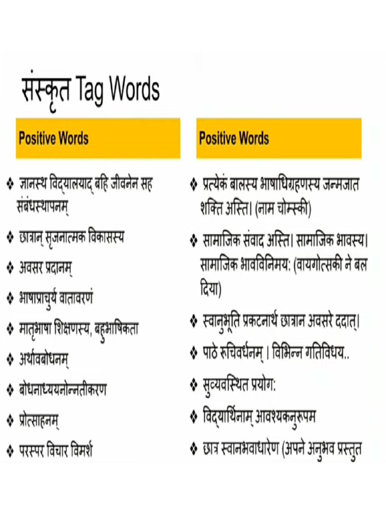 Sanskrit Key Words | PDF