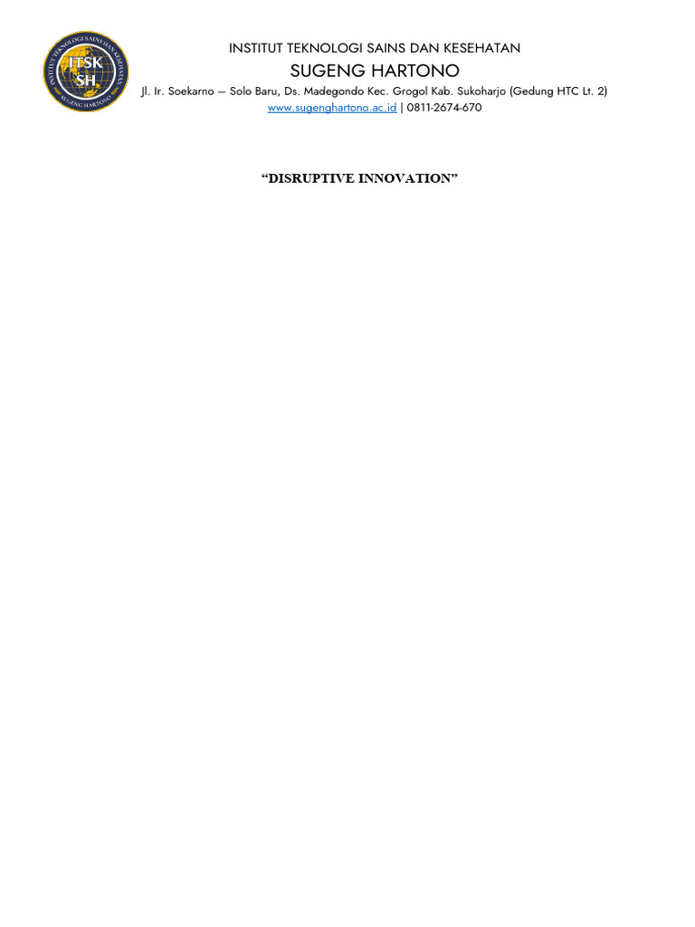 10. DISTRUPTIVE INNOVATION - FIX | PDF