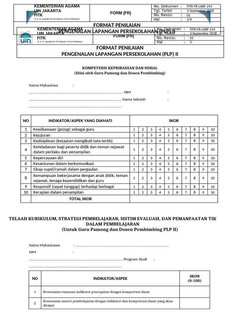 Panduan PLP | PDF