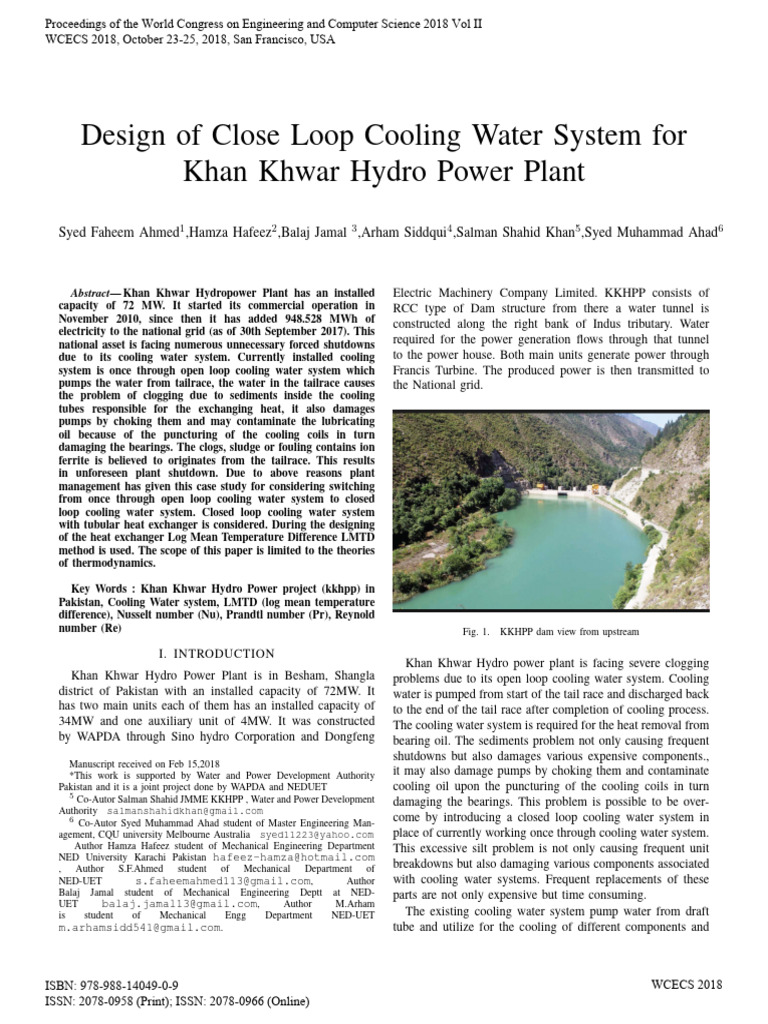 Closed Loop Water Cooling System Pdf Applied And Interdisciplinary