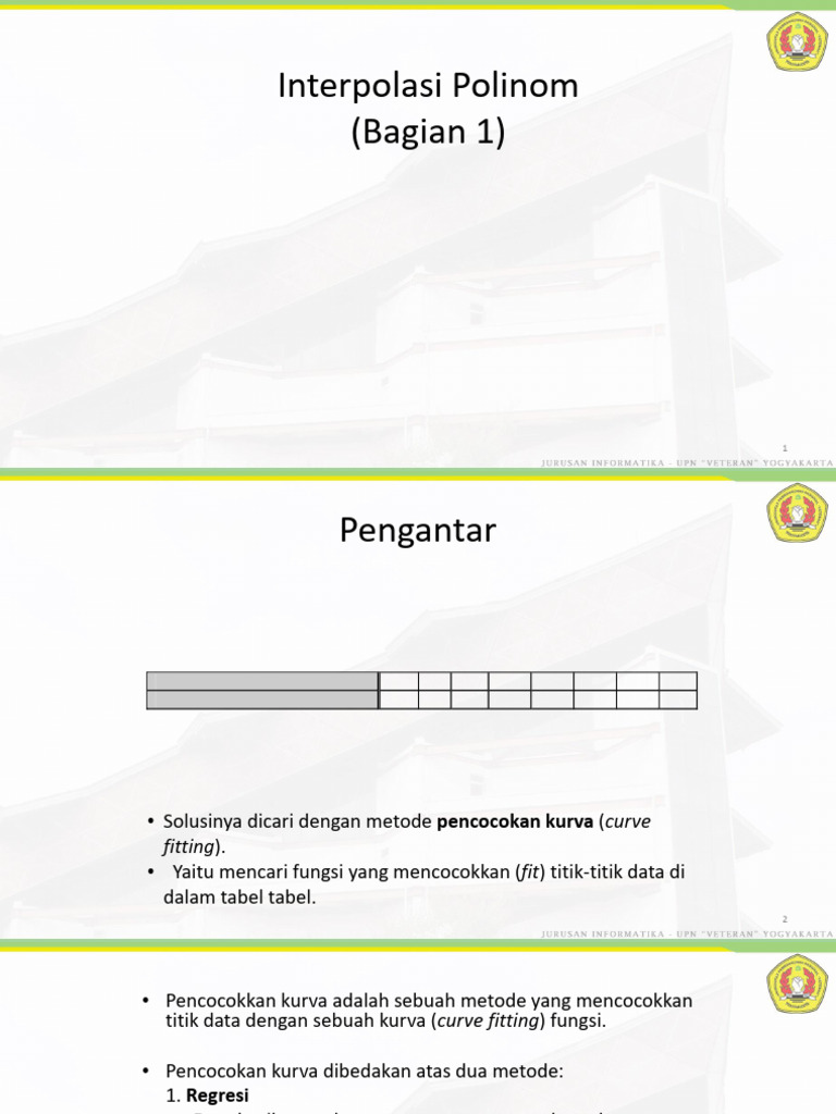 Interpolasi Polinom-1 | PDF