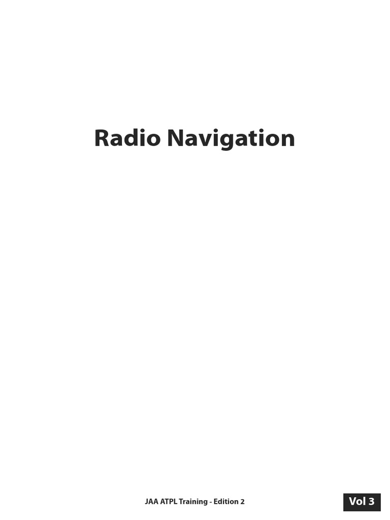 Vol 03 - 062 - Radio Navigation | PDF