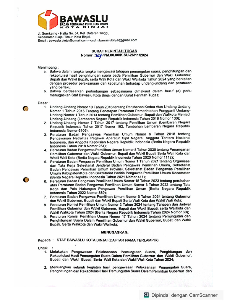 SPT pengawasan Putusura dan Rekapitulasi-1-2 | PDF SPT pengawasan Putusura dan Rekapitulasi-1-2 | PDF