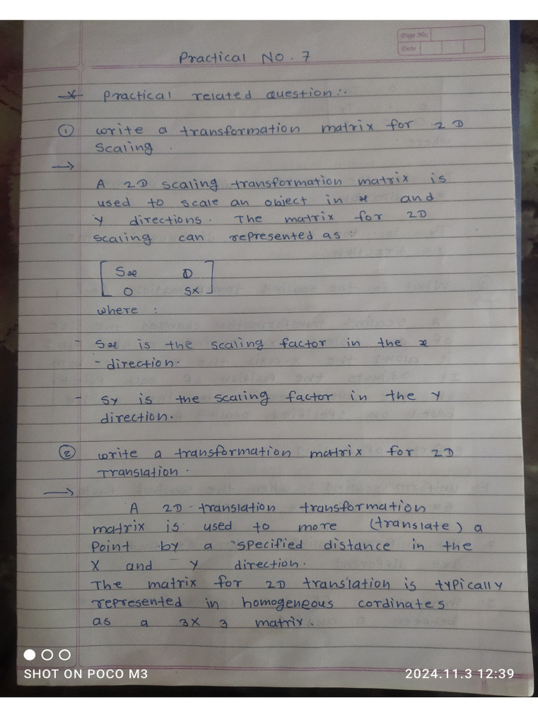 CGR Pratical 7 To 12 | PDF