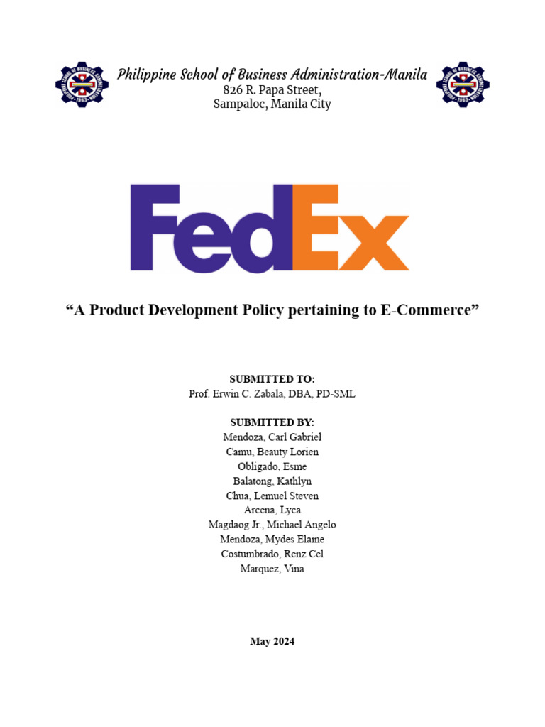 Fedex Final Paper (1) | PDF | United Parcel Service | Fed Ex