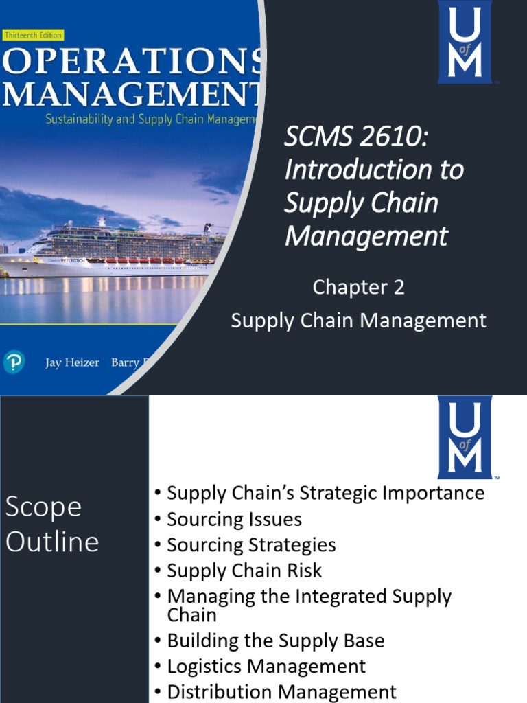 Chapter 2 Supply Chain Management | PDF | Supply Chain Management | Supply Chain